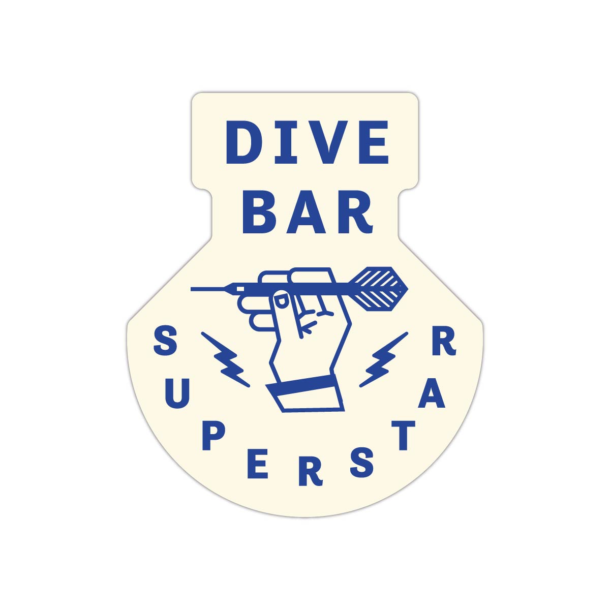 Dive Bar Superstar Sticker | Giltee Apparel Company