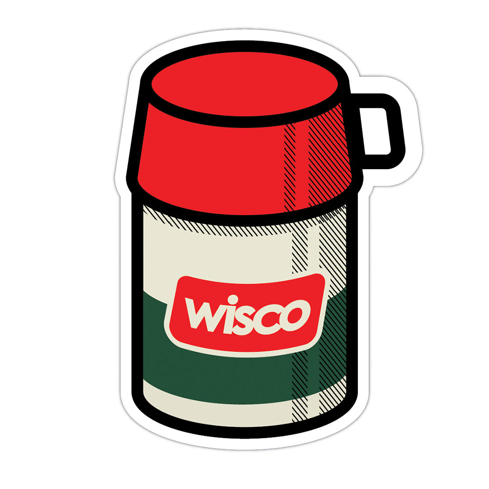 Wisco Thermos Sticker | Giltee Apparel Company